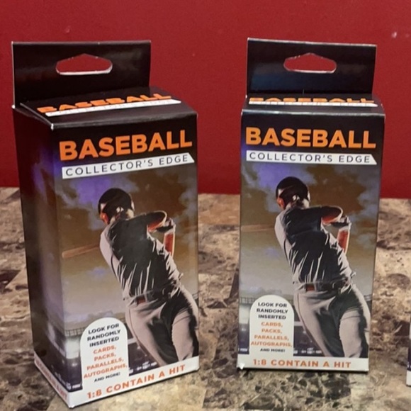 MLB | Toys | 2 Boxes Baseball Card Boxes Collectors Edge 8 Contain Hit ...